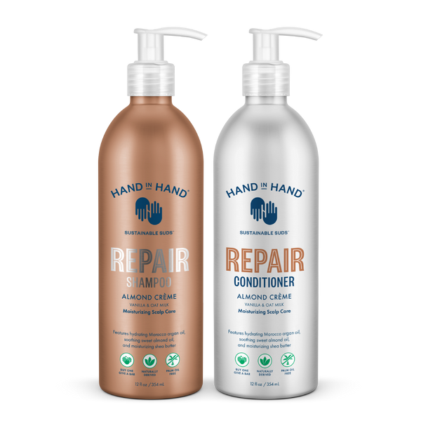 Almond Creme Shampoo & Conditioner Combo – Hand in Hand Soap